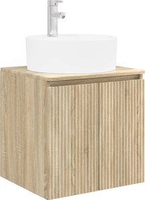 Sada koupelnových skříněk 3 ks Dub sonoma 49,5 x 44,5 x 65 cm 3405669