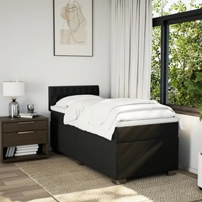 Box spring postel s matrací černá 80 x 200 cm textil 3285724