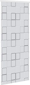 Sprchová roleta 120 x 240 cm čtvercový vzor 142849