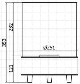 Planika Lotus - BIO krb 35,3x25,1 cm 2,5kW