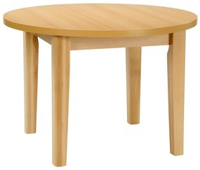 Kulatý stůl MAX Rozměr: průměr 105+35 cm, Odstín: Olše