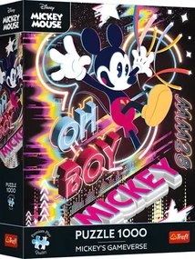 TREFL Puzzle Premium Plus Disney Mickey Mouse: Herní svět / 1000 dílků