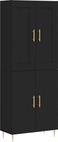 vidaXL Skříň highboard 69,5 x 34 x 180 cm kompozitní dřevo [3199548] Barva: Bílá