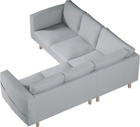Potah na pohovku IKEA Norsborg rohová 4-místná barva šedá látka pletený vzor