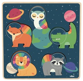 Vilac Vkládací puzzle Zvířecí astronauti