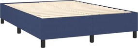 Box spring postel s matrací modrá 140x190 cm textil 3141935