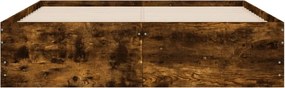 Rám postele se zásuvkami kouřový dub 120 x 200 cm kompozit 3207284