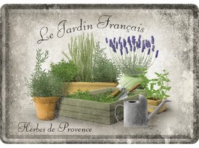 Postershop Plechová pohlednice - Le Jardin Français