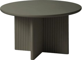 Khaki kulatý konferenční stolek ø 80 cm Palma – Unique Furniture