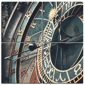 Obraz na plátně - Pražský orloj - čtverec 3113D (60x60 cm)