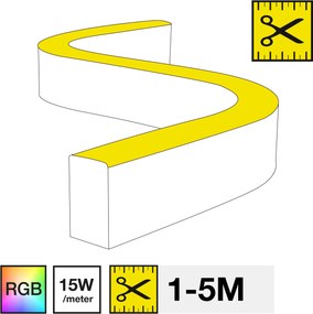 SLC SM16070 LED pásek SLC NEON FLEX SIDE RGB 15W 167LM 1-5M IP67 - TLG