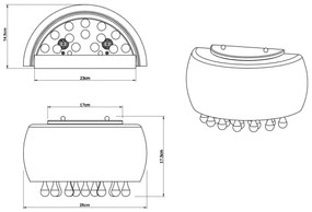 Globo 15809W - Nástěnné svítidlo KALLA 1xG9/28W/230V