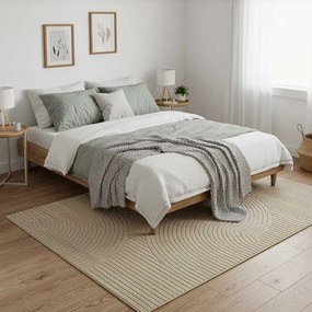 TZ Béžový obdélníkový geometrický koberec Strado Polo Path Camel se vzorem pruhů Rozměr: 160x230 cm