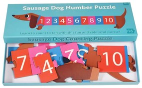 Puzzle (počet dílků 16) Sausage Dog – Rex London