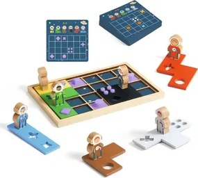 DJECO Logická hra Sologic Space Orbit / 4 úrovně obtížnosti / dřevo FS