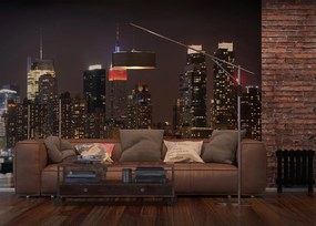 Fototapeta na míru Manhattan v Noci | Vliesová fototapeta na zed' | DFTNXXL2411
