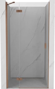 Mexen Mist-H sprchové dveře otočné levé 90 cm, transparentní, kartáčovaná měď - 8A5-090-000-65-00-L
