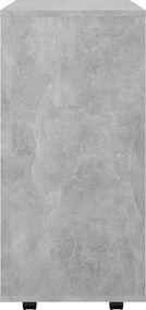 vidaXL Skříňka na kolečkách 60 x 35 x 75 cm dřevotříska [808453] Barva: kouřový dub