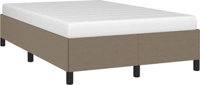 Rám postele bez matrací taupe 120x190 cm textil 3269635