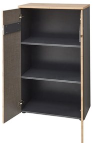 Kancelářská komoda Brego 10 75 cm grafit/dub Artisan