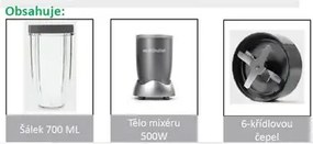 Nutribullet Original 500 NB505DG tmavě šedá / 0,71 l / 500 W