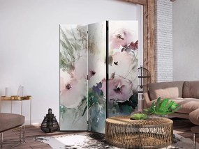 Watercolor Flowers - Bouquet in a Vase in Pastel Shades [Room Dividers]