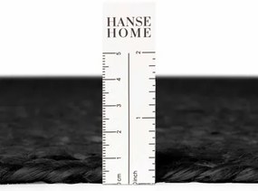Koberec Hanse Home Jute Braided Rangpur černý ovál