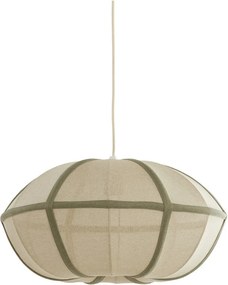 Krémové závěsné svítidlo s textilním stínidlem Mirelys – Light &amp; Living
