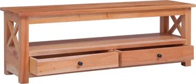 TV stolek 120 x 30 x 40 cm masivní mahagonové dřevo 283840
