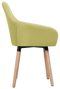Petromila Jídelní židle 2 ks zelené textil