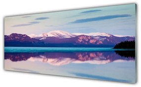 Plexisklo-obraz Hory Jezero Krajina 125x50 cm