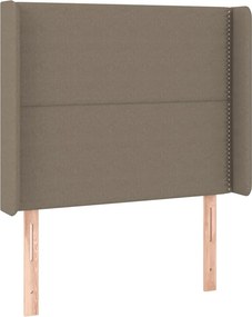 Box spring postel s matrací a LED taupe 90x190 cm textil 3138201