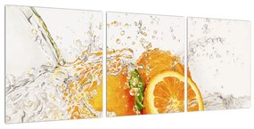 Obraz šťavnatých pomerančů (90x30 cm)
