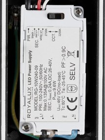 LA 1010197 TAHA II 45 volně stojící svítidlo, PHASE, 2200/2700 K, IP65, válcové, černé - BIG WHITE (SLV)