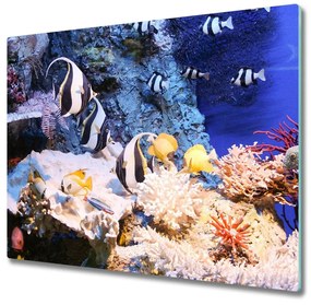 Skleněná krájecí deska Korálový útes 60x52 cm