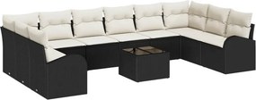 Set pohovek 11 ks Černá [Syntetický]: Polyratan 3346227