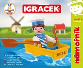 EFKO Figurka Igráček Námořník / Kolekce Povolání / S lodičkou a pádly