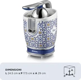 Ariete Juicer Capri bílá / Odšťavňovač citrusů / 85 W / 0,6 l / kov