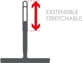 MSV FLEX stěrka na sklo s výsuvnou rukojetí bílá / plast / 24 až 30 cm