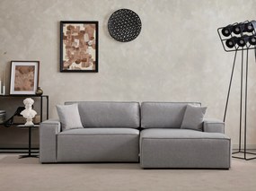 Hanah Home Rohová pohovka PIRLO světle šedá pravá