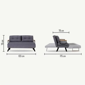 Dvoumístná rozkládací pohovka Seater Sando - výběr z 9 provedení