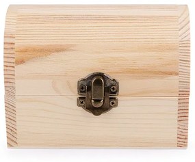 Dřevěná krabička k dozdobení truhla - přírodní