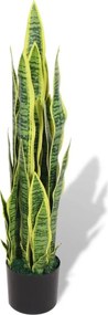 vidaXL Umělá rostlina sansevieria s květináčem 90 cm [244427] Barva: Zelená