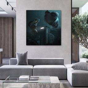Gario Obraz na plátně Mrakodrap v oceánu - Zehem Chong Rozměry: 30 x 30 cm