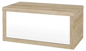 Dřevojas Koupelnová skříň STORM SZZ 80 Varianta: M01 Bílá mat / M01 Bílá mat
