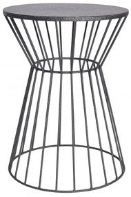 Černý kovový odkládací stolek Variation 45 cm