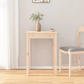 vidaXL Jídelní stůl 55 x 55 x 75 cm masivní borové dřevo [814255] Barva: Přírodní