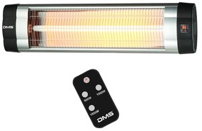 Infračervený ohřívač DMS Germany IHS-2.1 / LED displej / časovač / dálkový ovladač / 2500 W