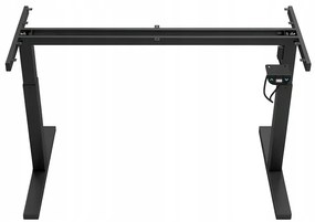 Herní stůl BR04 světle hnědý s černým rámem 140 cm