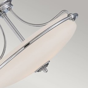 Stropní retro svítidlo Elstead Griffin SFM-C chrom